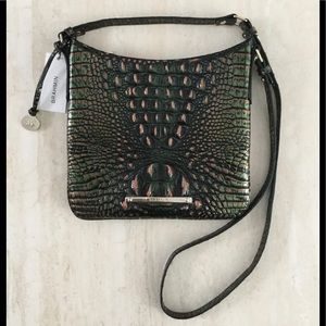 Brahmin | Bags | Brahmin Croc Embossed Leather Crossbody Bag | Poshmark